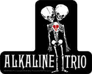 Concert T-Shirts : Alkaline Trio Vinyl Sticker Skeleton Logo Punk New