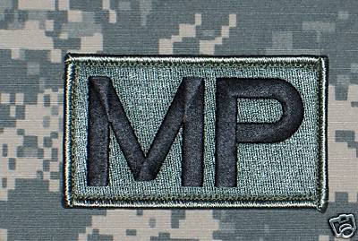 MP Military Police Brassard ACU Subdued US Army Patch w/ Velcro Backing ...