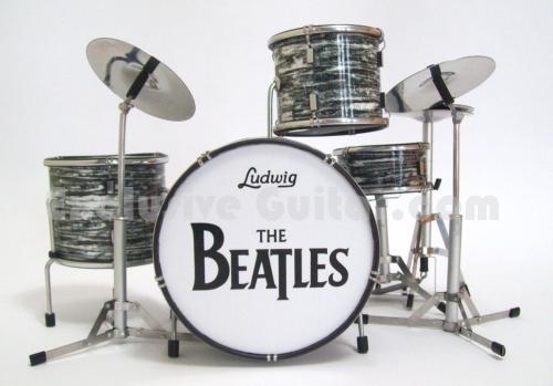 Miniature Guitar Exclusive : Drum set Miniature Ringo Stars "The Beatles"