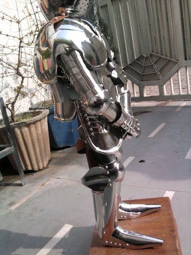 COLLECTABLES MEDIEVAL MILITARIA FULL BODY ARMOR + helmet 64CM HEIGHT ...