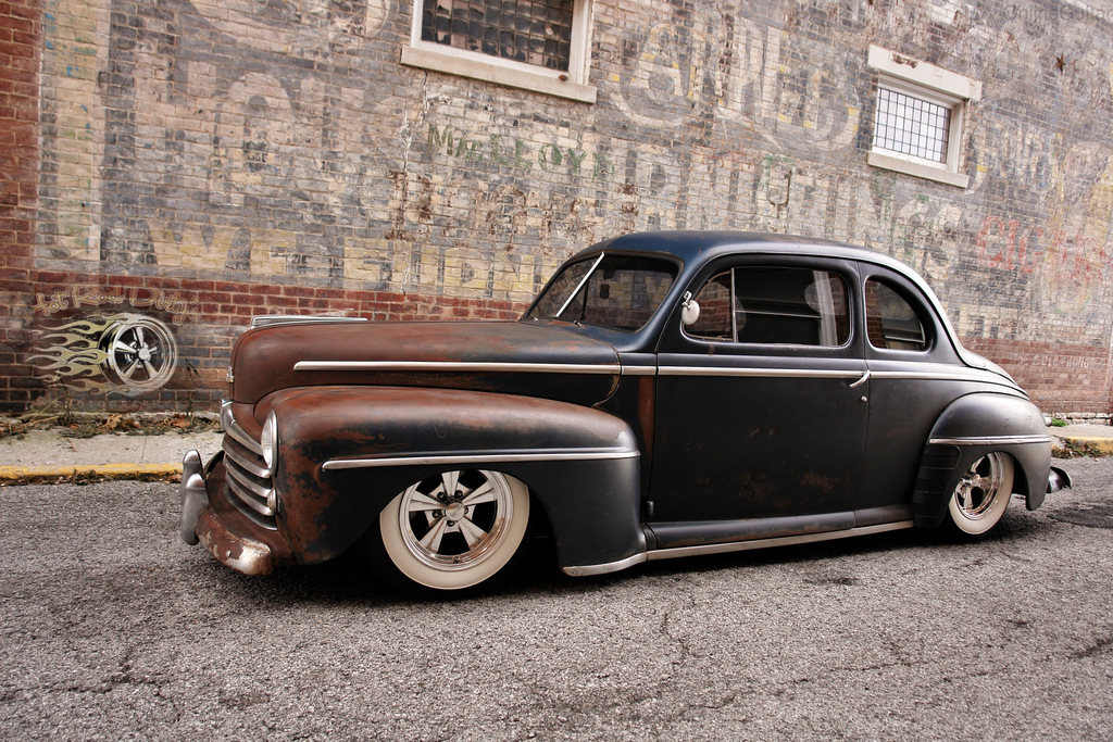 1948 Ford Coupe, Patina, Air Ride, AC and 383 Stroker | The H.A.M.B.