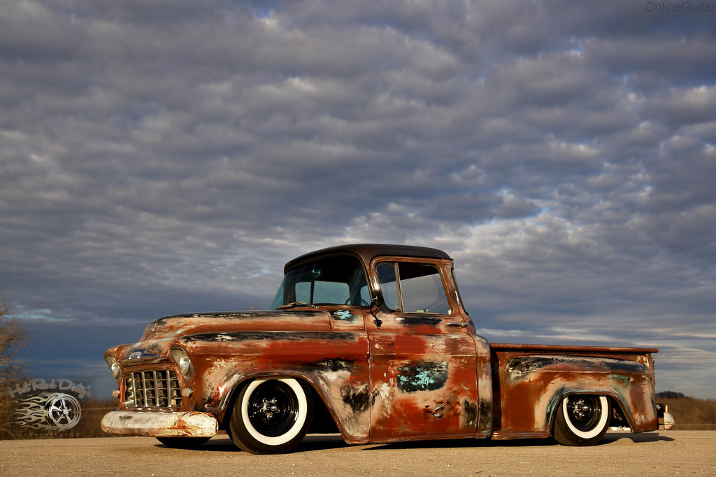 1956 Big Back Glass Chevy Pickup, Slammed on Nova Subframe | The H.A.M.B.
