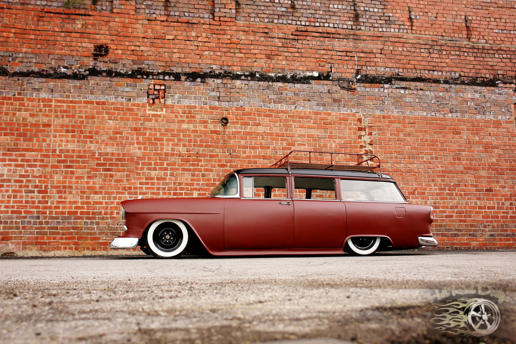 1955 Chevrolet Wagon, Nomad Kustom, Air Bagged | The H.A.M.B.