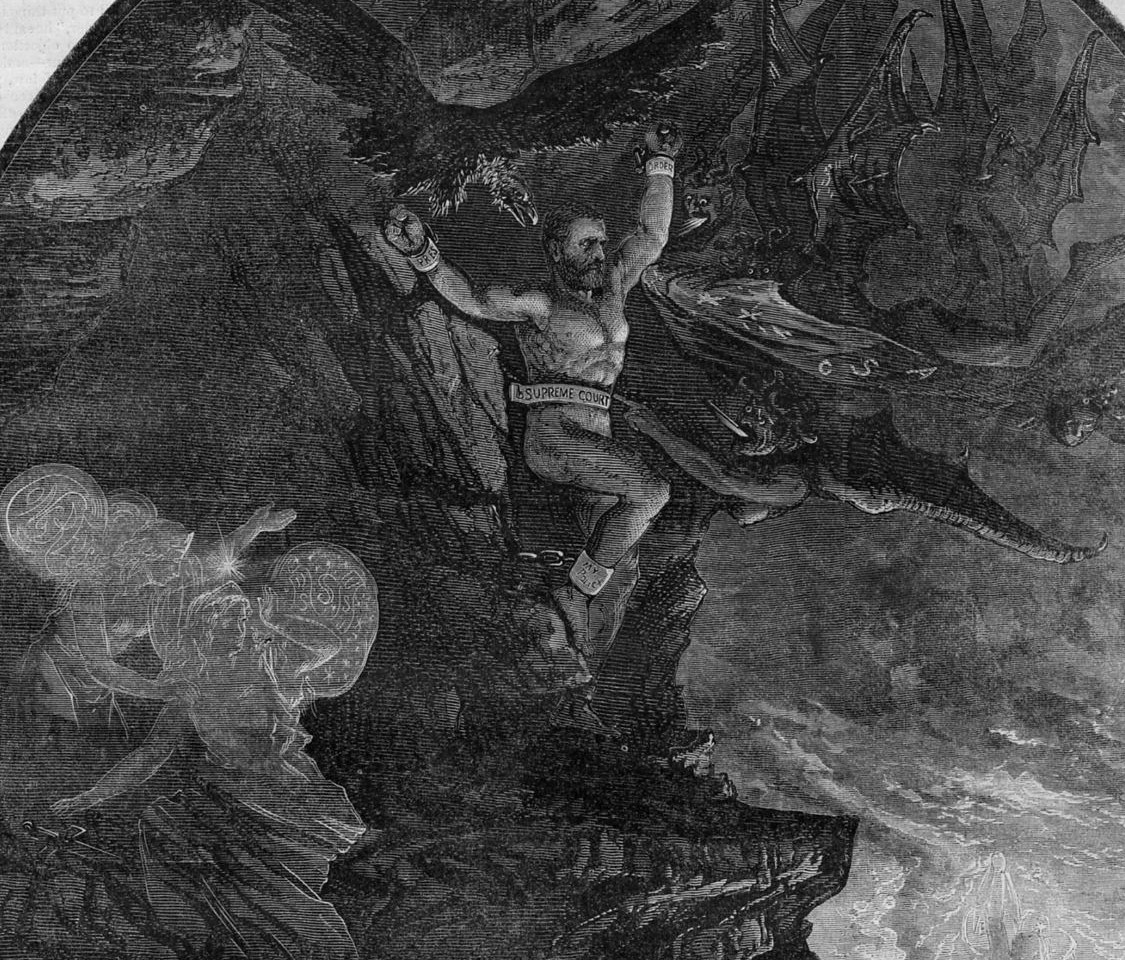 PROMETHEUS BOUND 1867 GRANT SUPREME COURT COLUMBIA CONGRESS SPIRITS ...