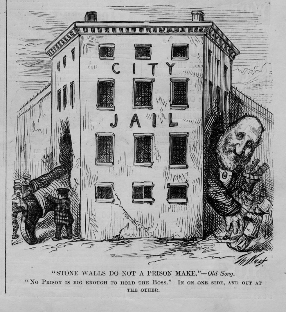 BOSS WILLIAM TWEED CORRUPT TAMMANY HALL BOSS NO PRISON BIG ENOUGH ...