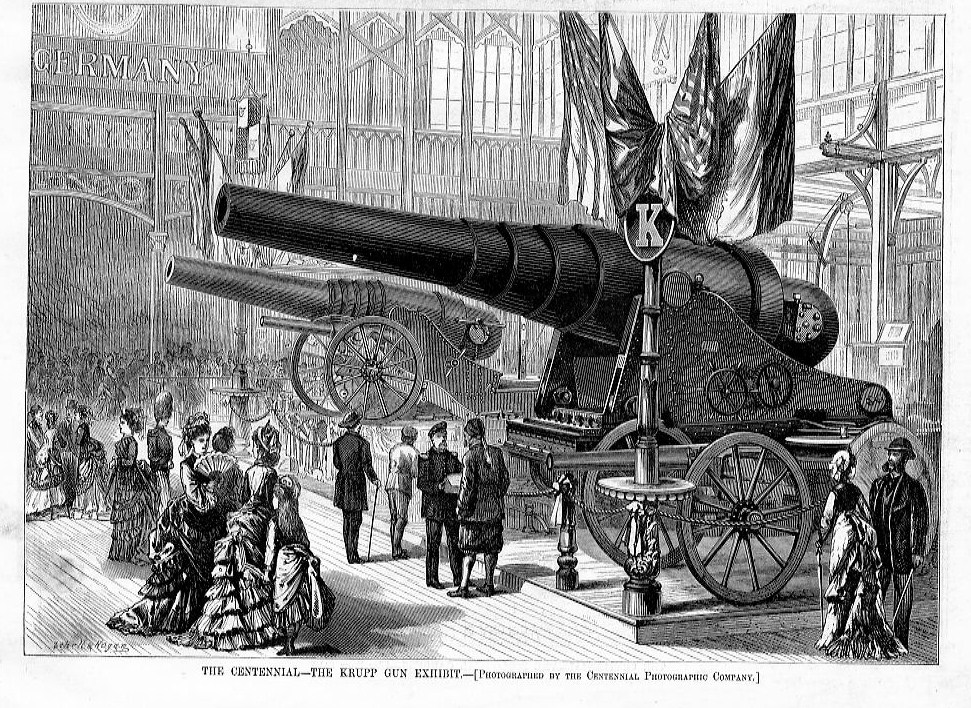 KRUPP GUN GERMAN EXHIBIT MACHINERY HALL ANTIQUE HISTORY | eBay