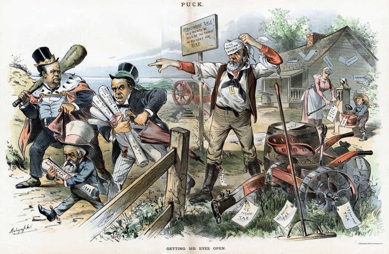 TAXES IN 1890 MORTGAGE FORECLOSURE DEBT PRESIDENT HARRISON WILLIAM McKINLEY TAX | eBay